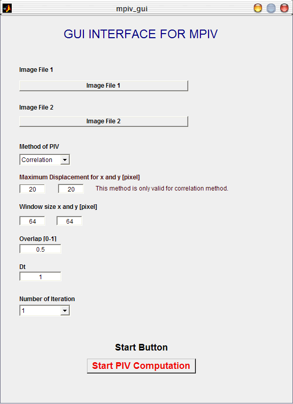 Sample Images - mpiv - MATLAB PIV Toolbox